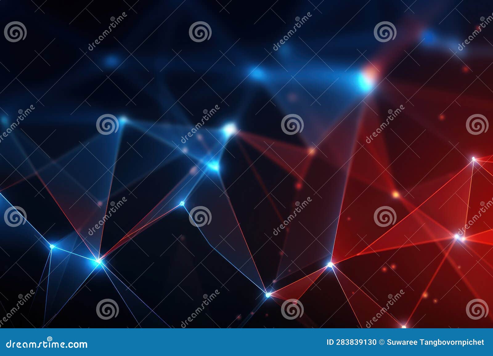 Technology Abstract Science Background with Connecting Polygon Lines ...