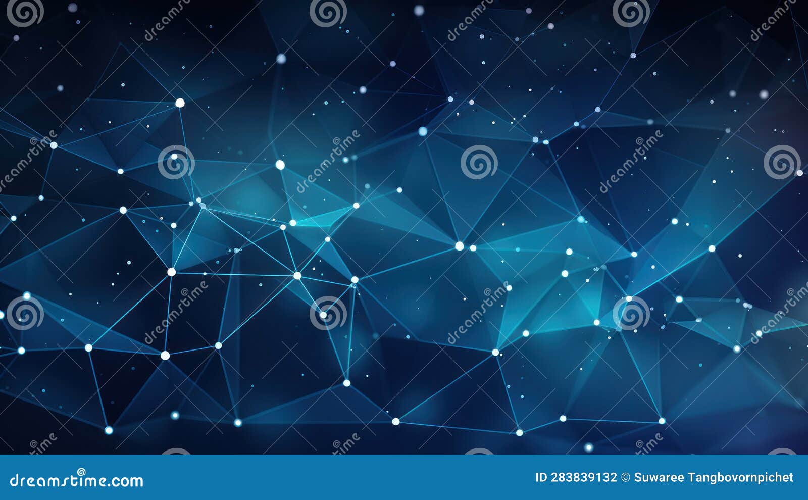 Technology Abstract Science Background with Connecting Polygon Lines ...