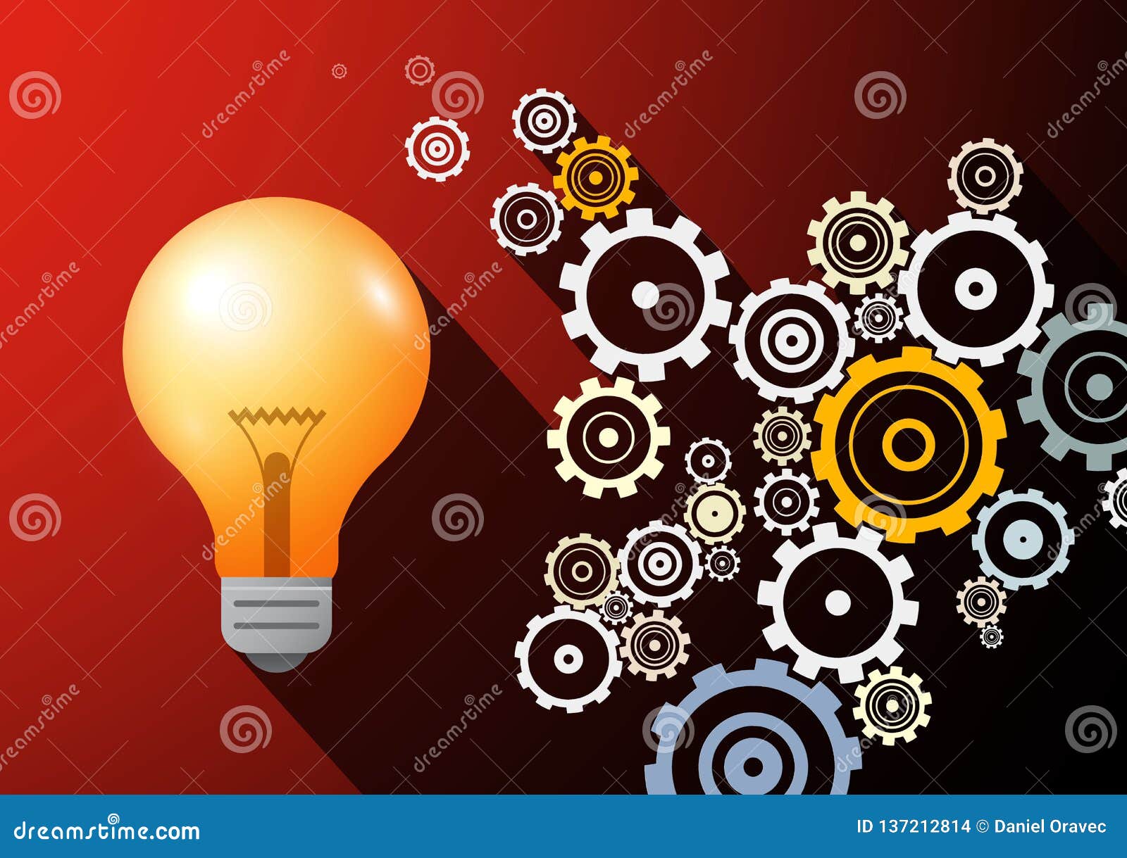 Technology Abstract Vector Background with Cogs Stock Vector ...