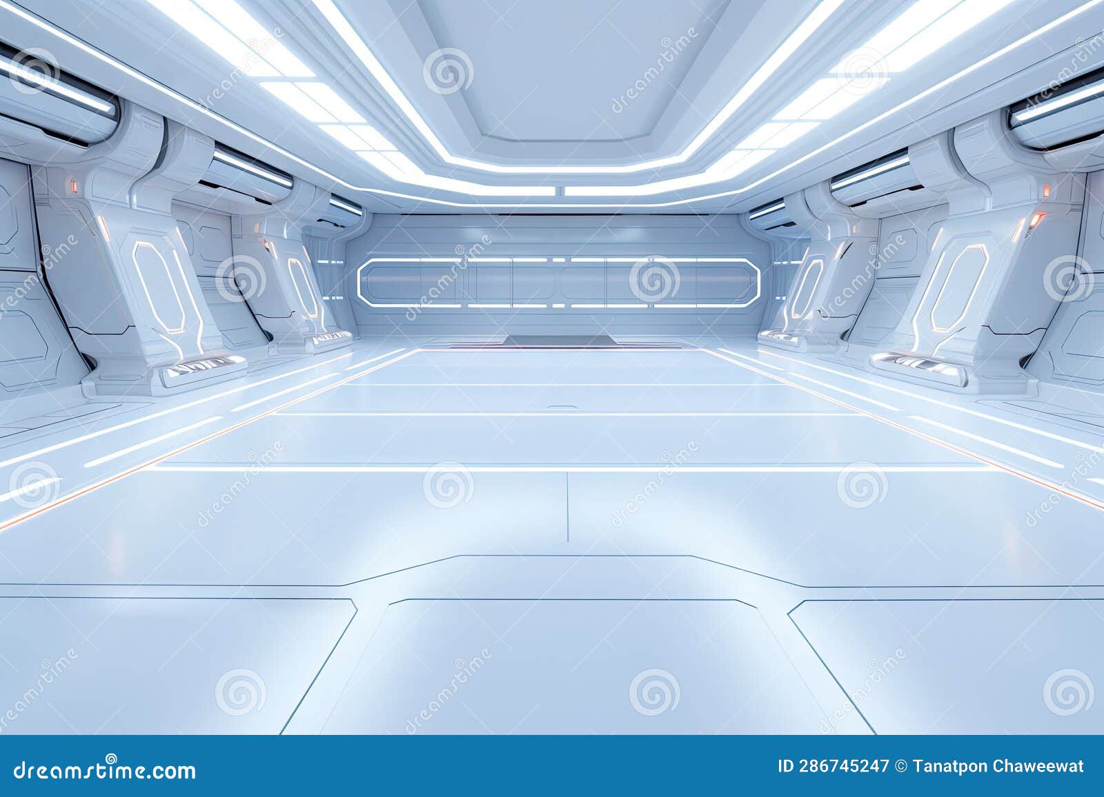 Technology Abstract White Modern Hi-tech Display Background, Empty ...