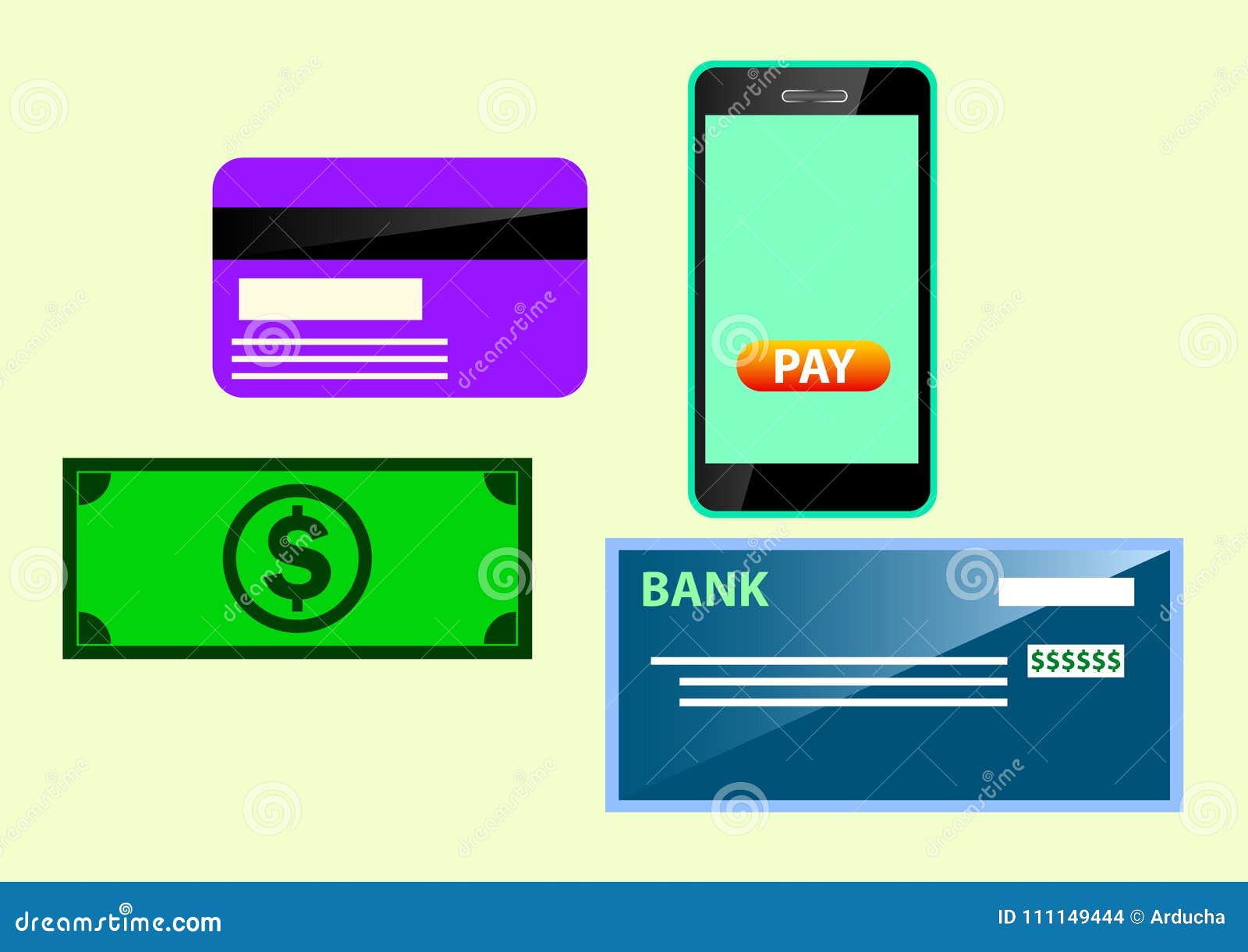 Technology Advanced Kind of Payment Object Stock Vector - Illustration of technology, internet ...