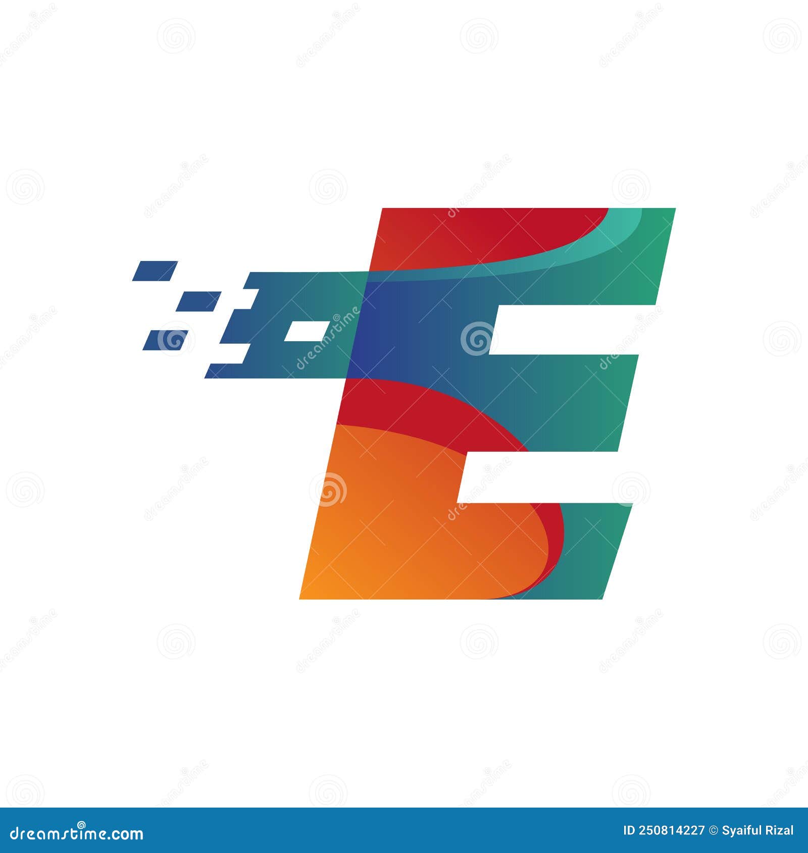 Logo Technology with Colored Alphabet E Stock Vector - Illustration of ...
