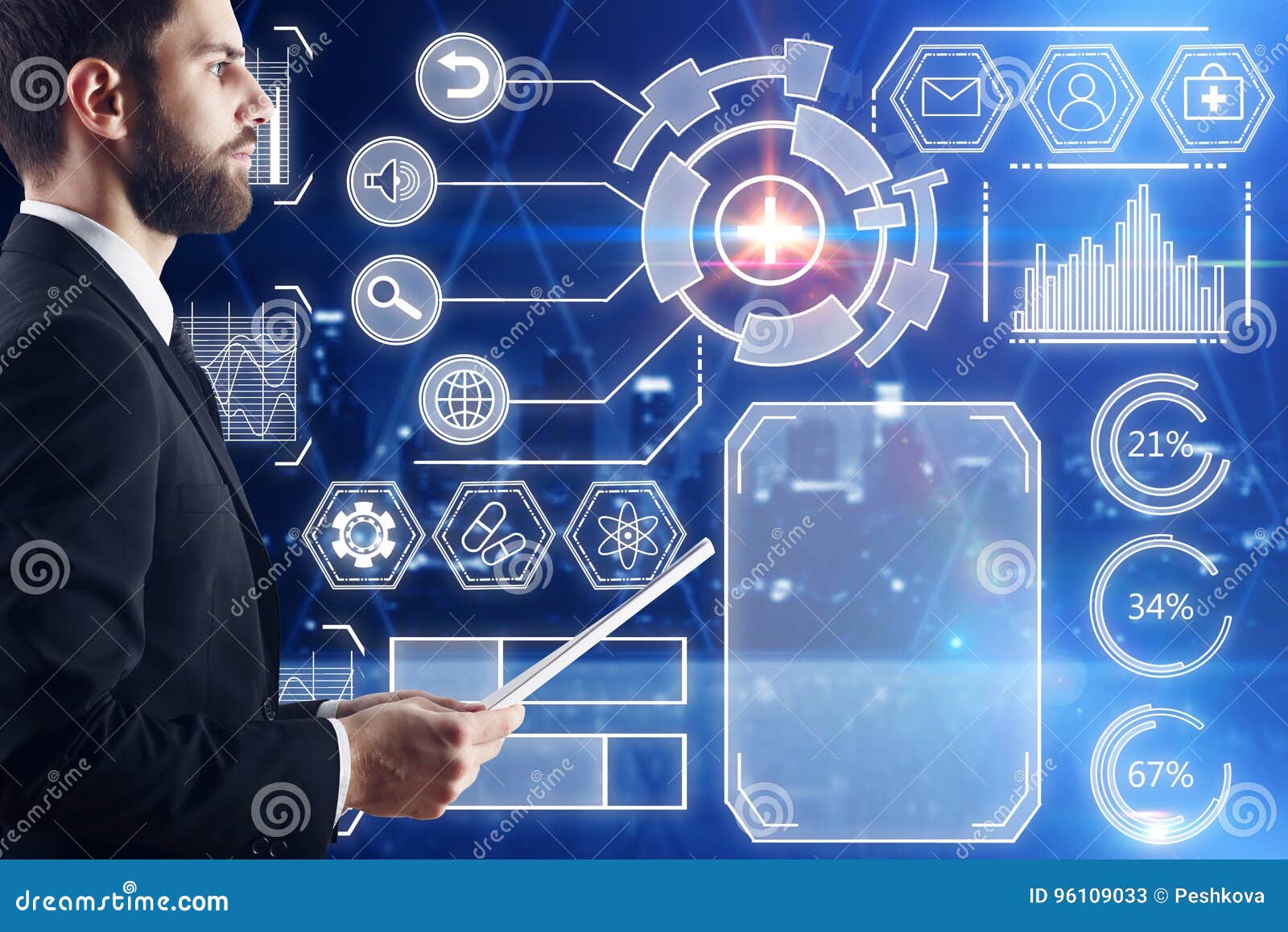 Technology and Analytics Concept Stock Image - Image of information ...