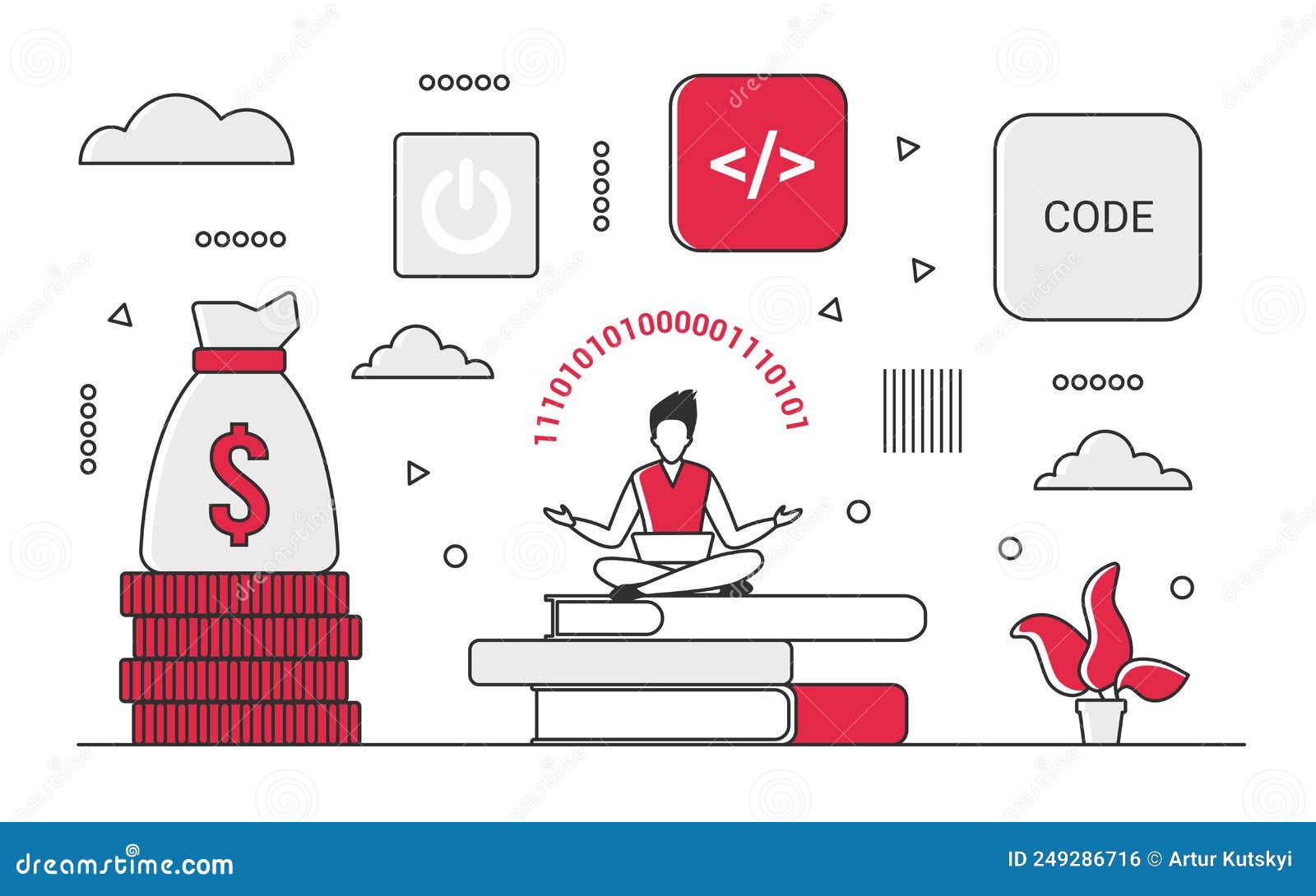 Technology Application Development Stock Vector - Illustration of ...