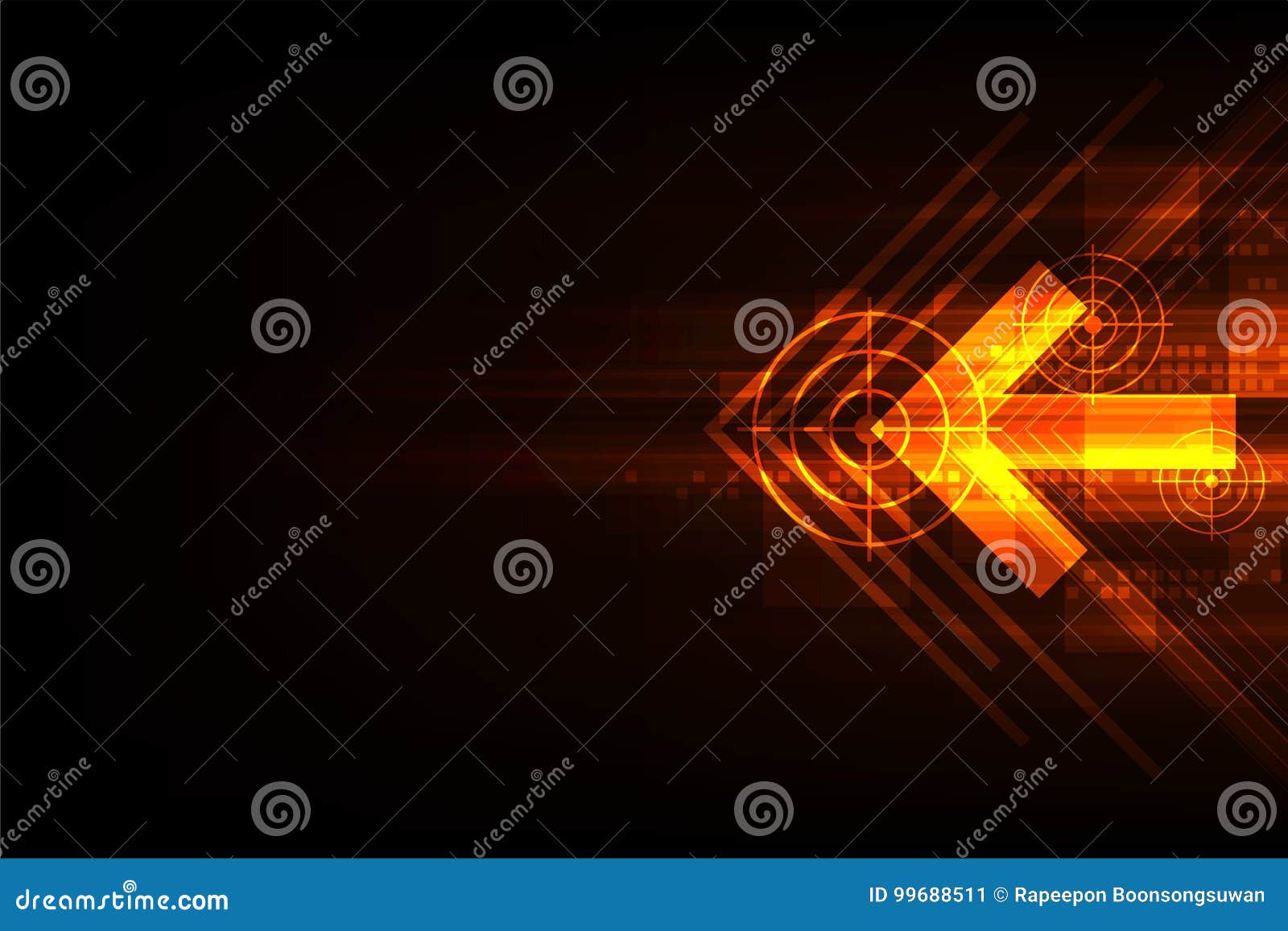 Technology in the Arrow Concept. Stock Vector - Illustration of ...