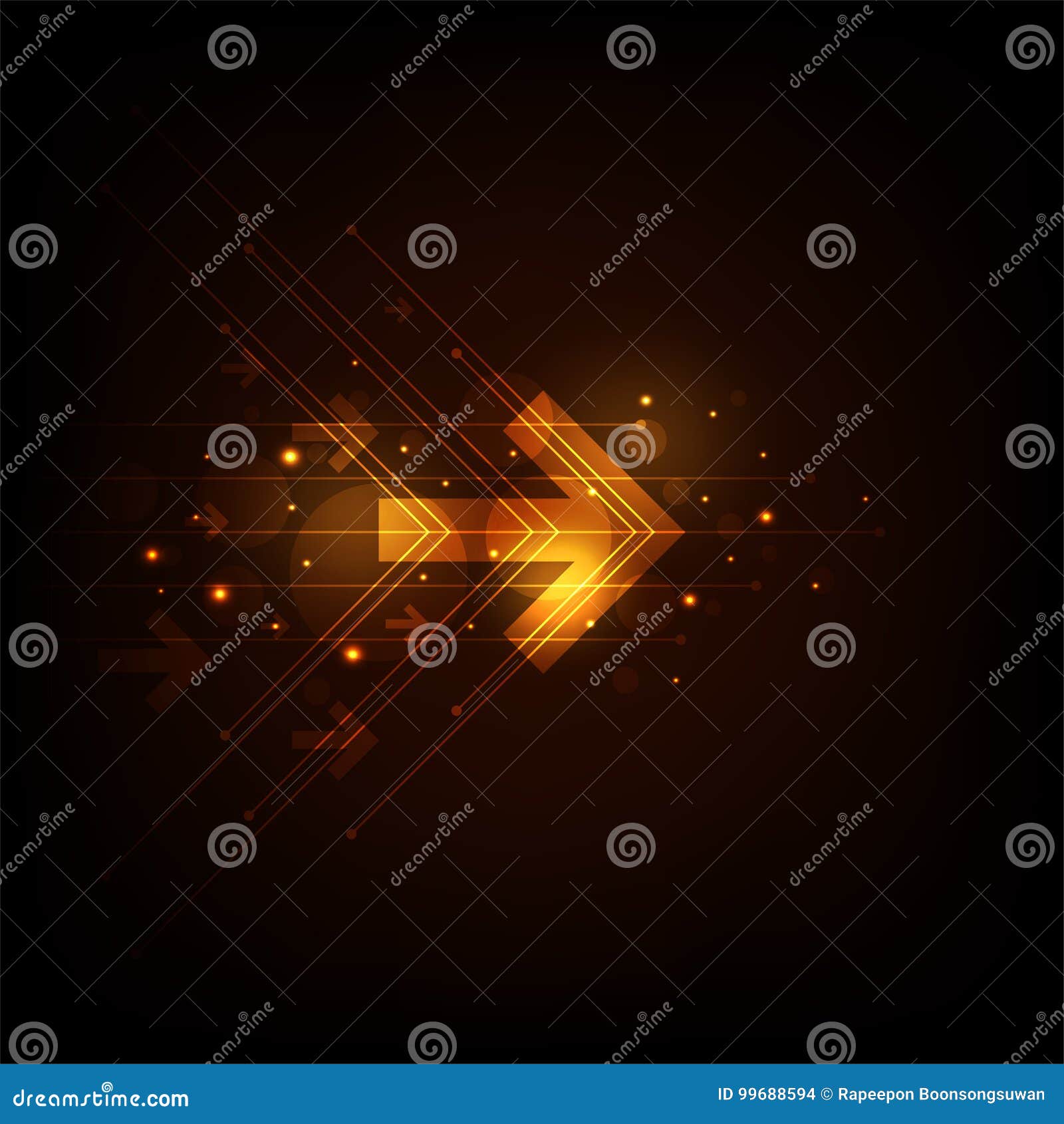 Technology in the Arrow Concept. Stock Vector - Illustration of graphic ...