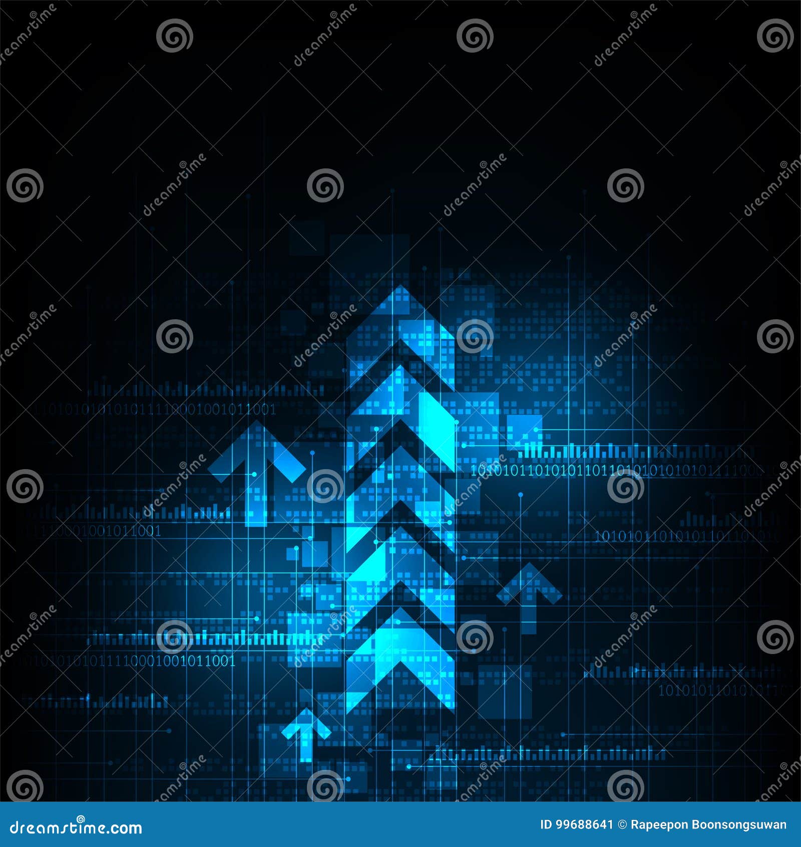 Technology in the Arrow Concept. Stock Vector - Illustration of ...