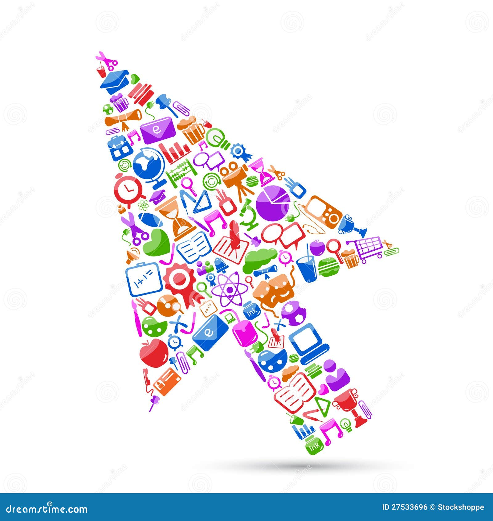 Technology Arrow Cursor stock vector. Illustration of hyperlink - 27533696