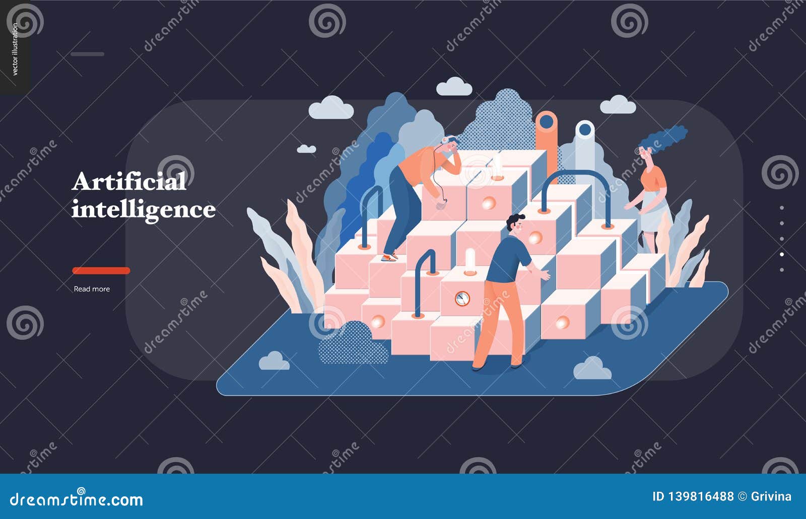 Technology Topic Illustration Stock Vector - Illustration of management ...