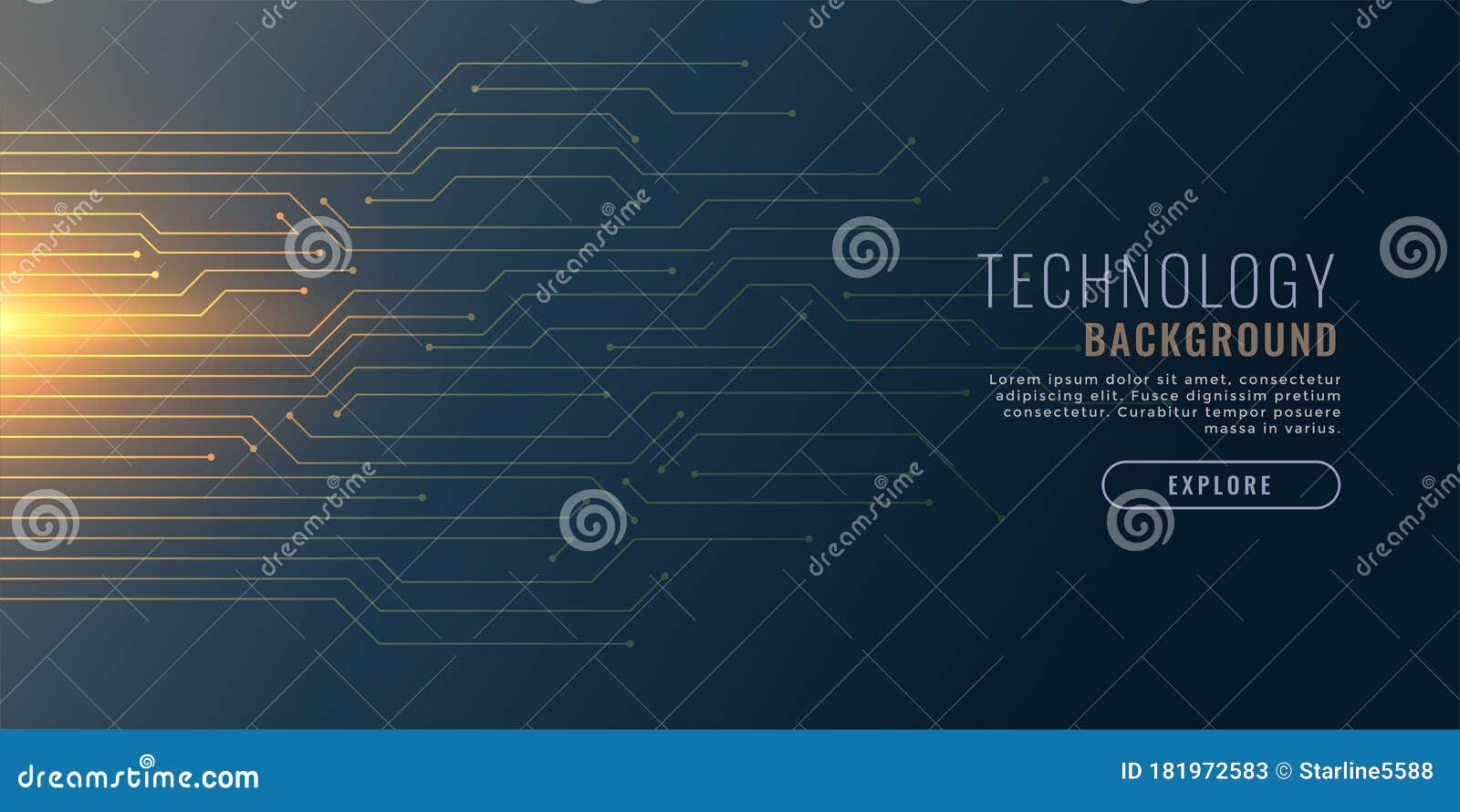 Technology Backgorund with Circuit Diagram Stock Vector - Illustration ...