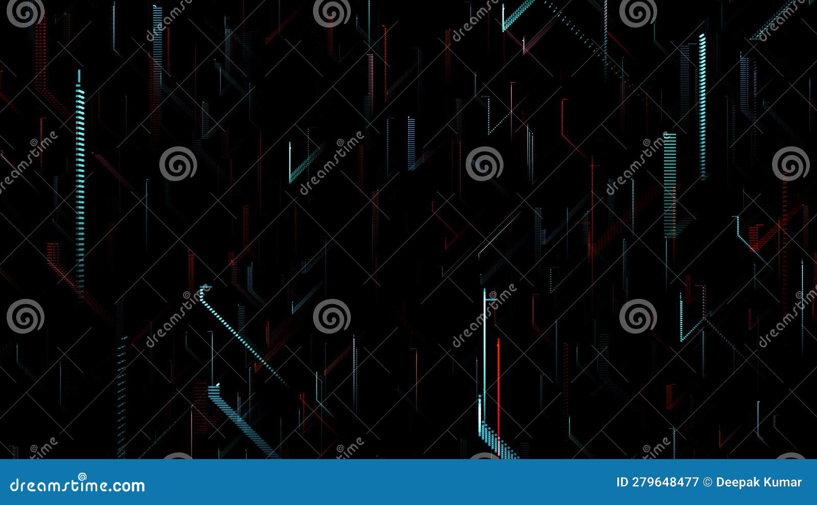 Colorful Moving Curving Lines, 3D Flowing Stream Of Energy In Glowing ...