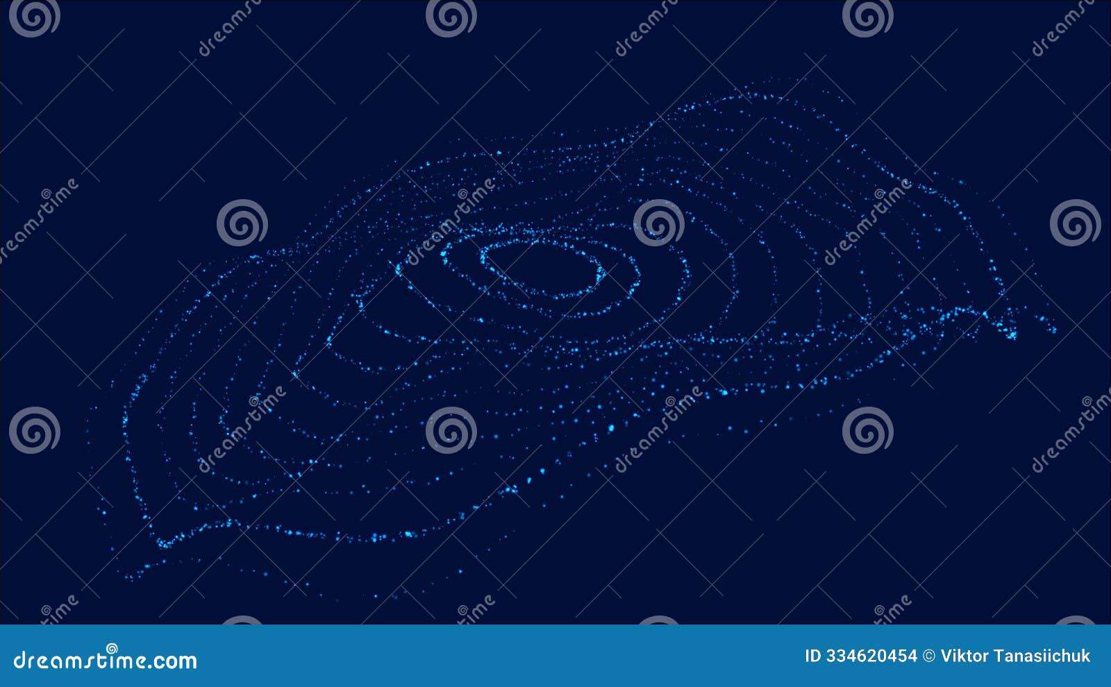 Circular Wave Symbol Visualized With Simple Touch Cartoon Vector ...
