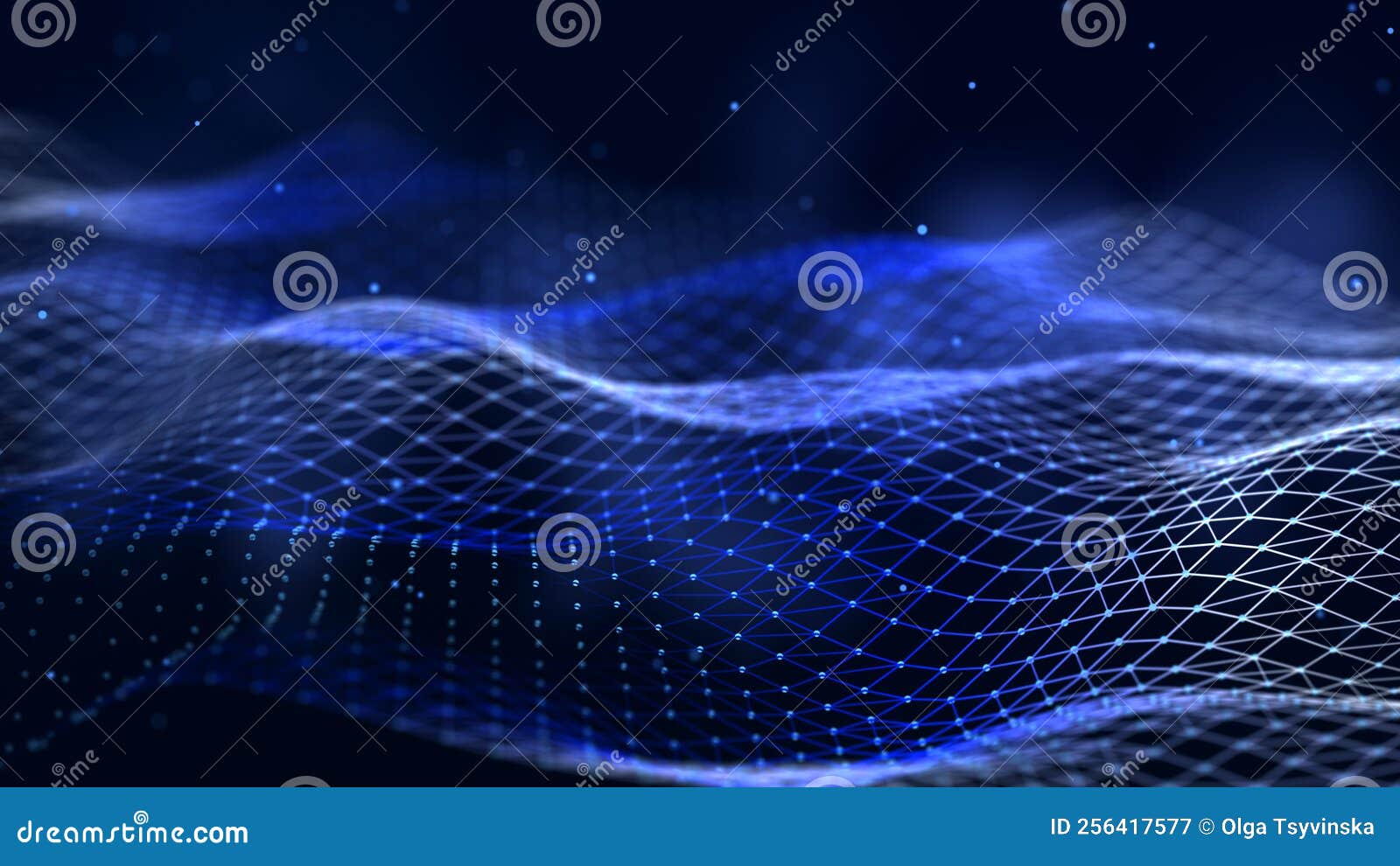 Technology Background. Abstract Digital Combination Dots and Lines. Network Connection Structure ...