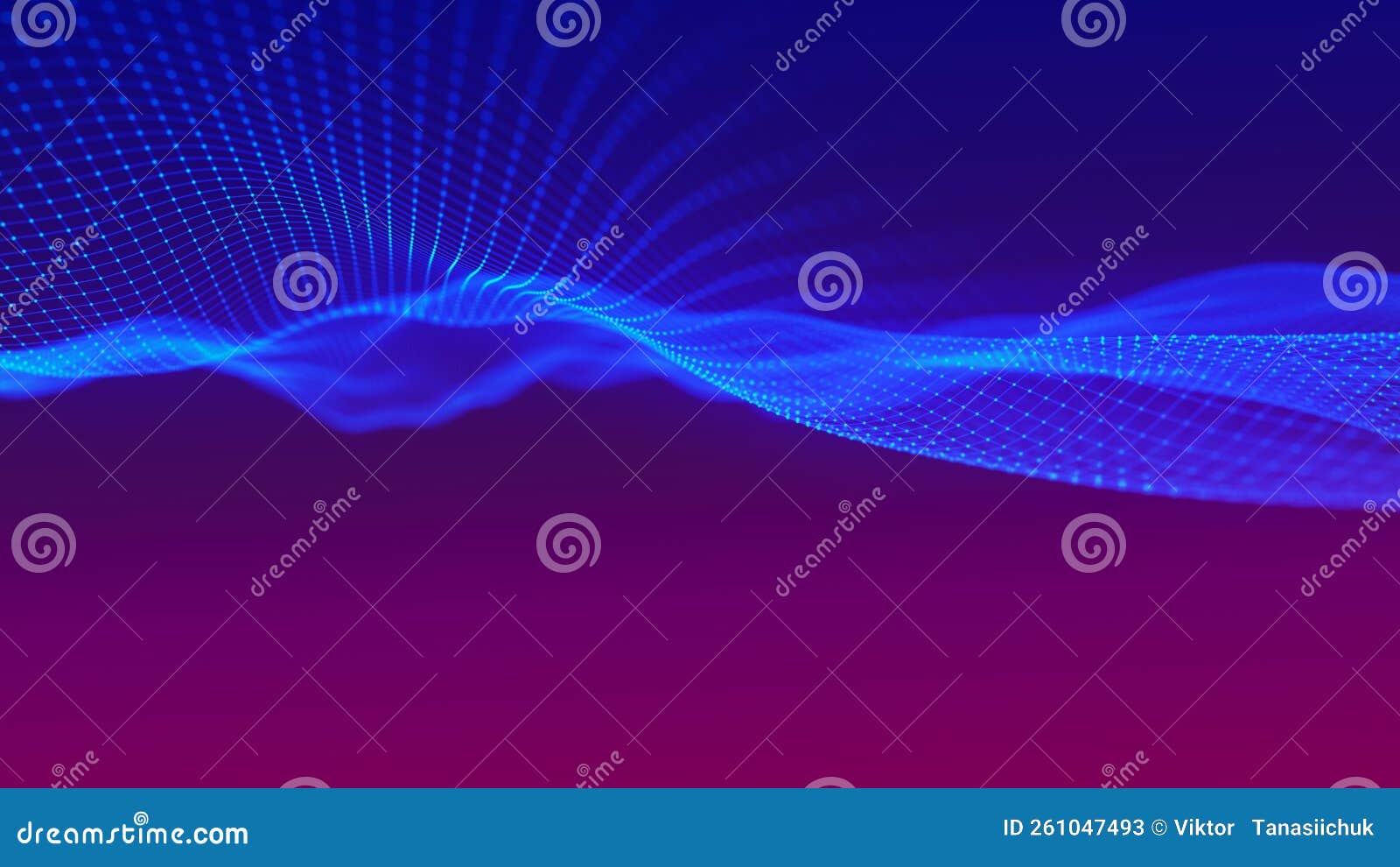 Technology Background. Abstract Digital Combination Dots. Network Connection Structure. 3D ...