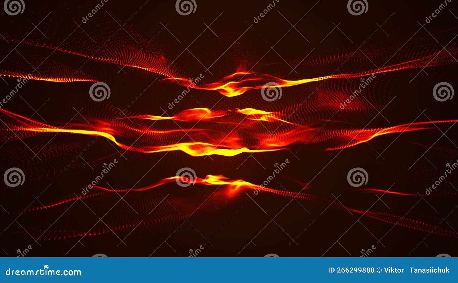 Technology Background. Abstract Digital Particle Wave. Futuristic ...