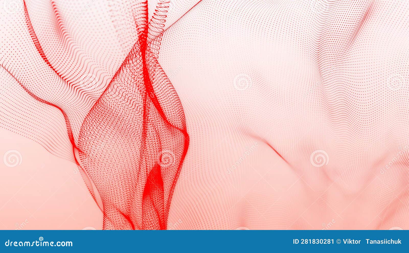 Technology Background Abstract Digital Particle Wave Futuristic Dotted Wave Network