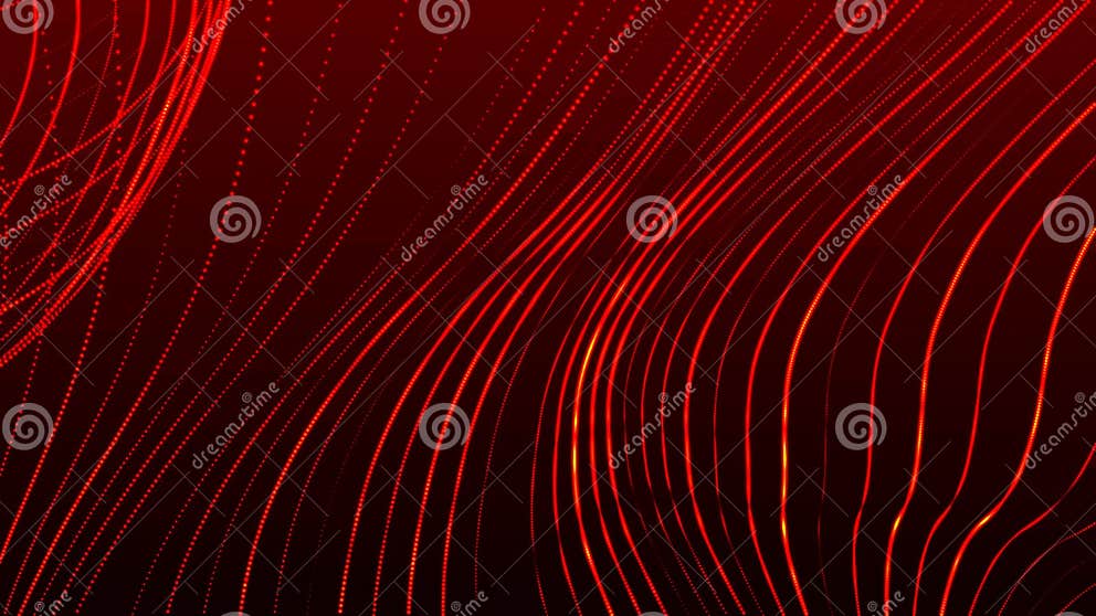 Technology Background. Abstract Digital Particle Wave. Futuristic ...