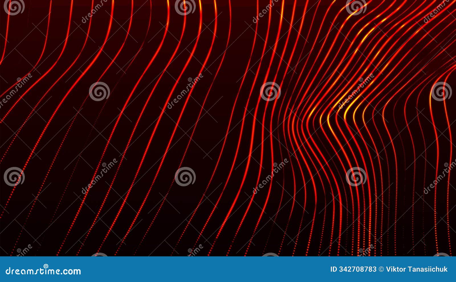 Technology Background. Abstract Digital Particle Wave. Futuristic ...