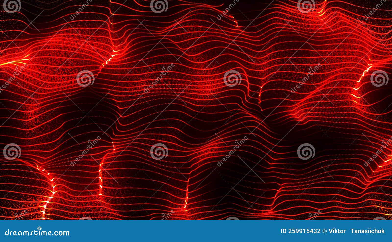 Technology Background. Abstract Digital Particle Wave. Futuristic ...