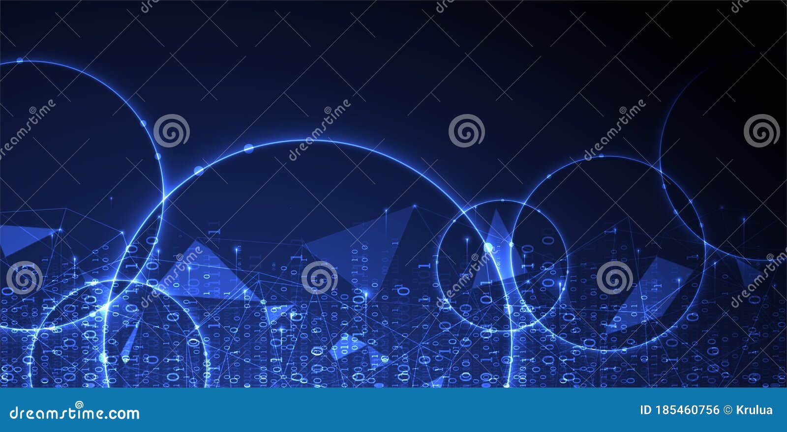 Technology Background. Big Data Concept. Binary Computer Code. Vector ...