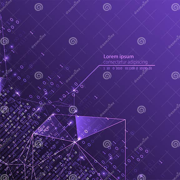 Technology Background. Big Data Concept. Binary Computer Code. Vector Illustration Stock Vector ...