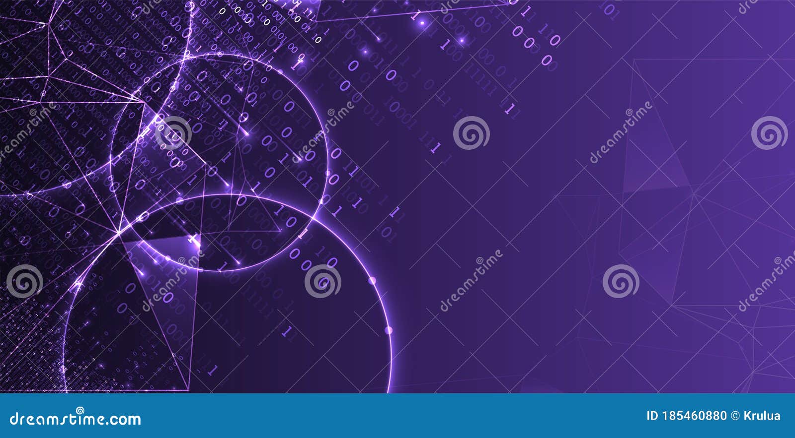 Technology Background. Big Data Concept. Binary Computer Code. Vector ...