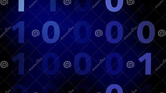 Technology Background Binary Code and Cyber Security in Digital ...