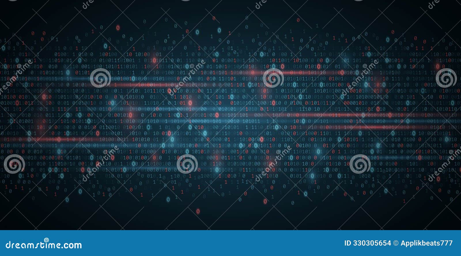 Technology Background of Binary Code. Software Code. Random 0 and 1 ...