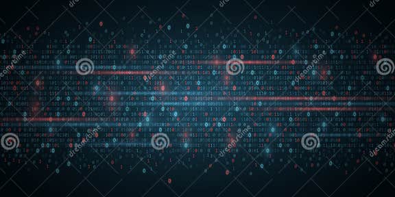 Technology Background of Binary Code. Software Code. Random 0 and 1 ...