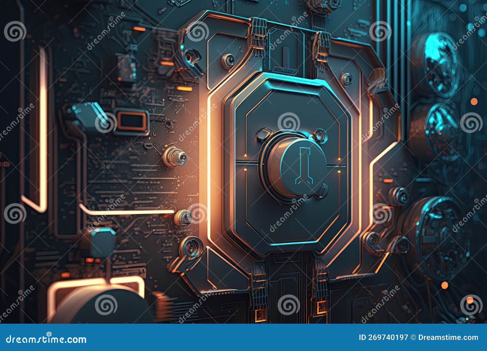 Technology Background Blue Glow Light, Abstract Digital Graphic Design ...