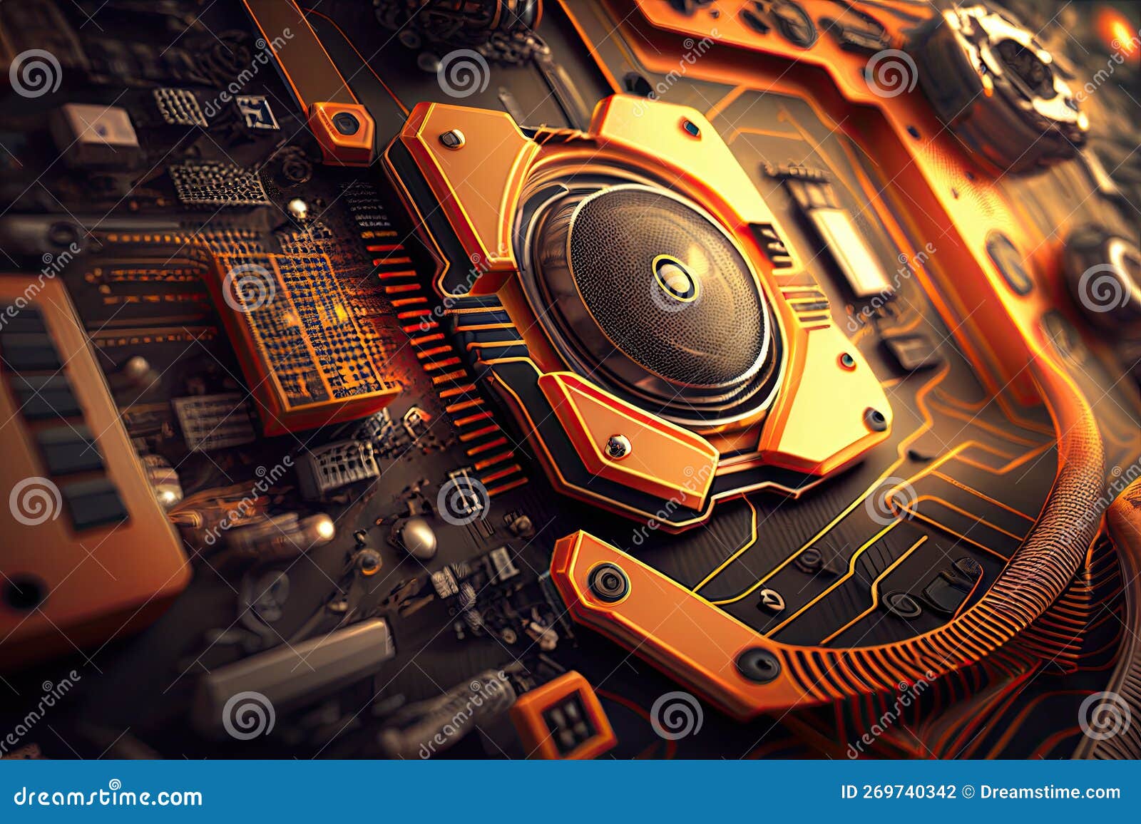 Technology Background Blue Glow Light, Abstract Digital Graphic Design ...