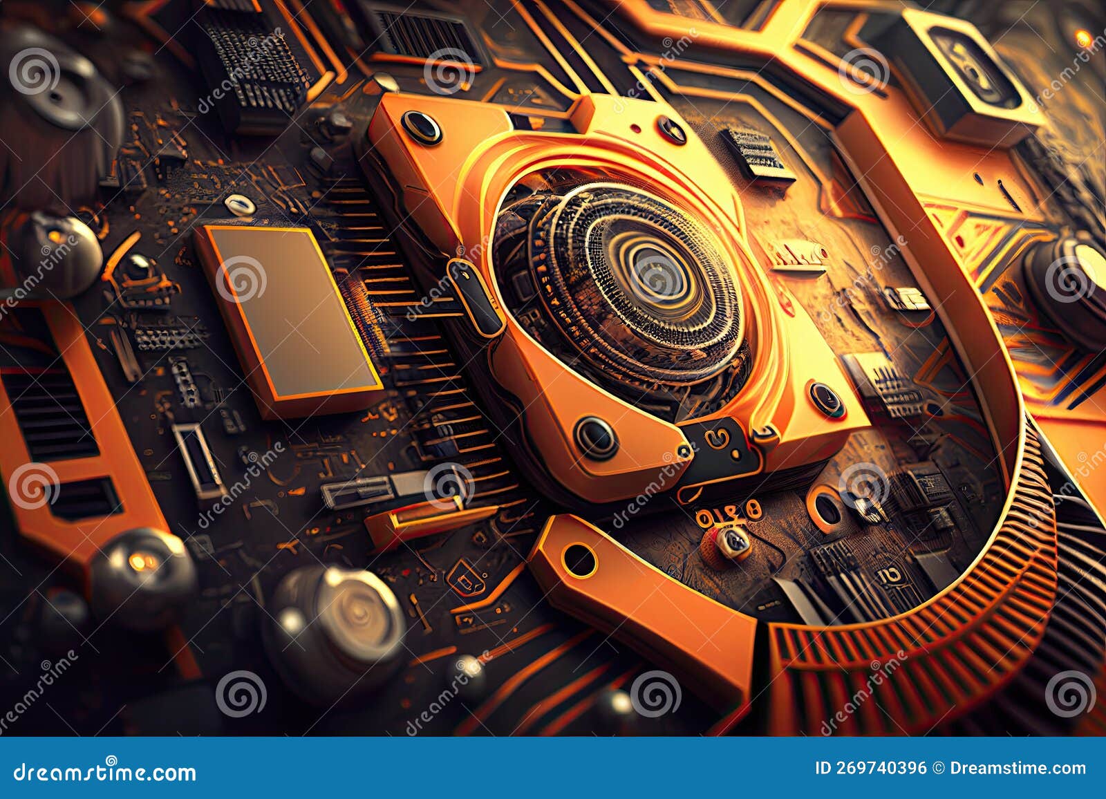 Technology Background Blue Glow Light, Abstract Digital Graphic Design ...