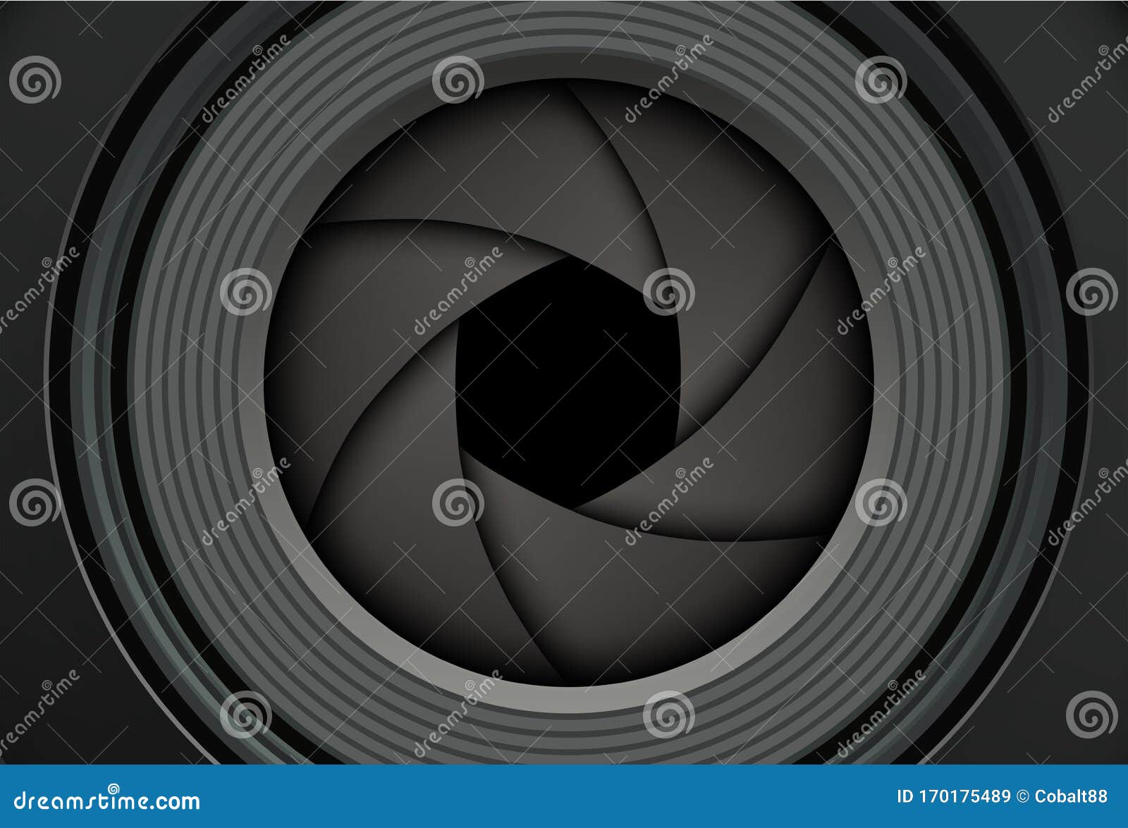 Technology Background Camera Lens with Shutter Stock Vector ...