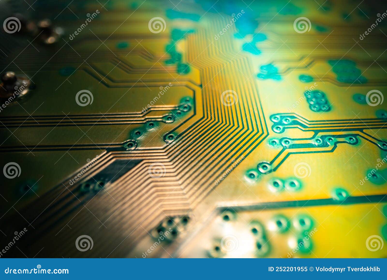Technology Background with Circuit Board. Electronic Computer Hardware ...