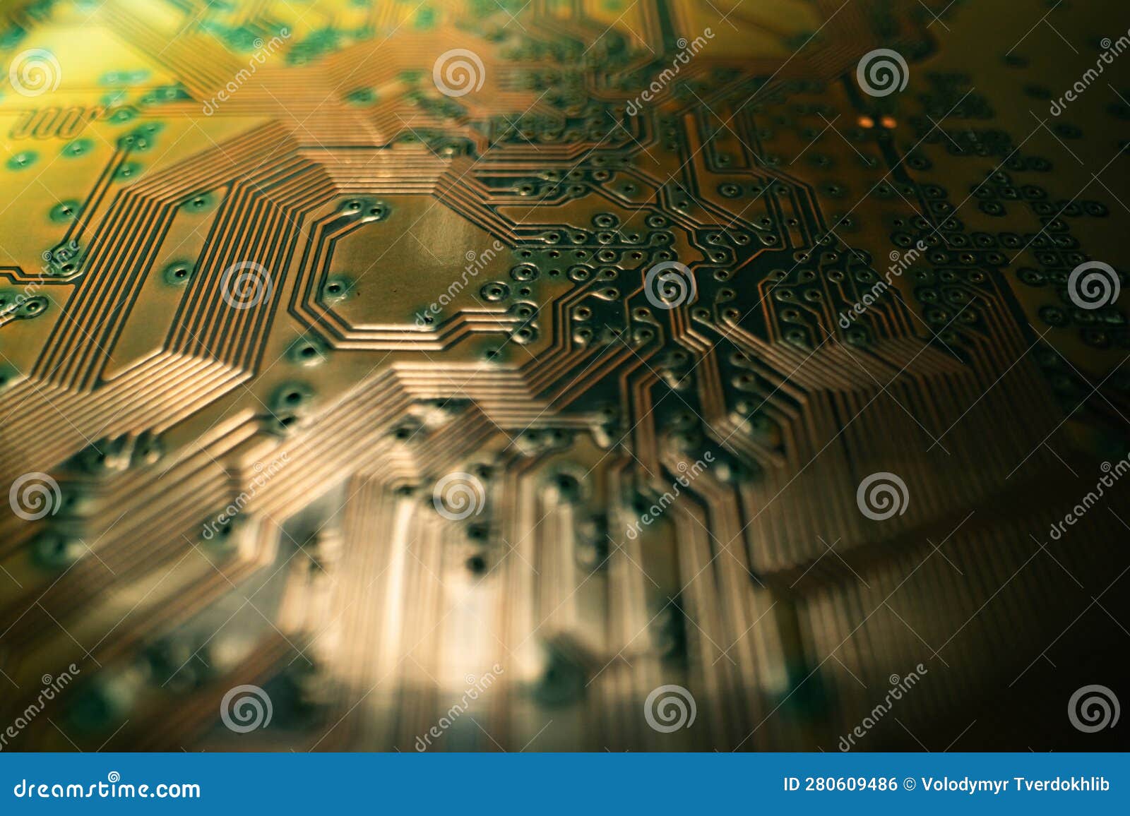 Technology Background with Circuit Board. Electronic Computer Hardware ...