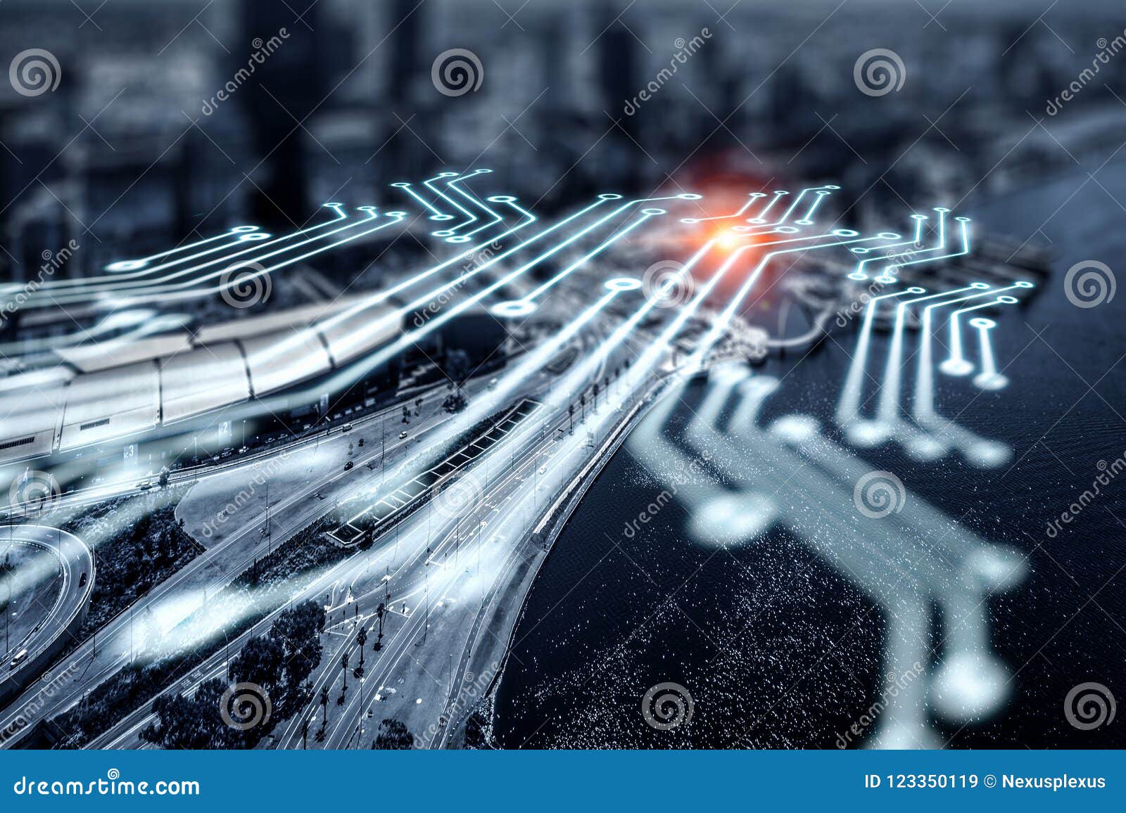Circuit chip concept stock illustration. Illustration of line - 123350119