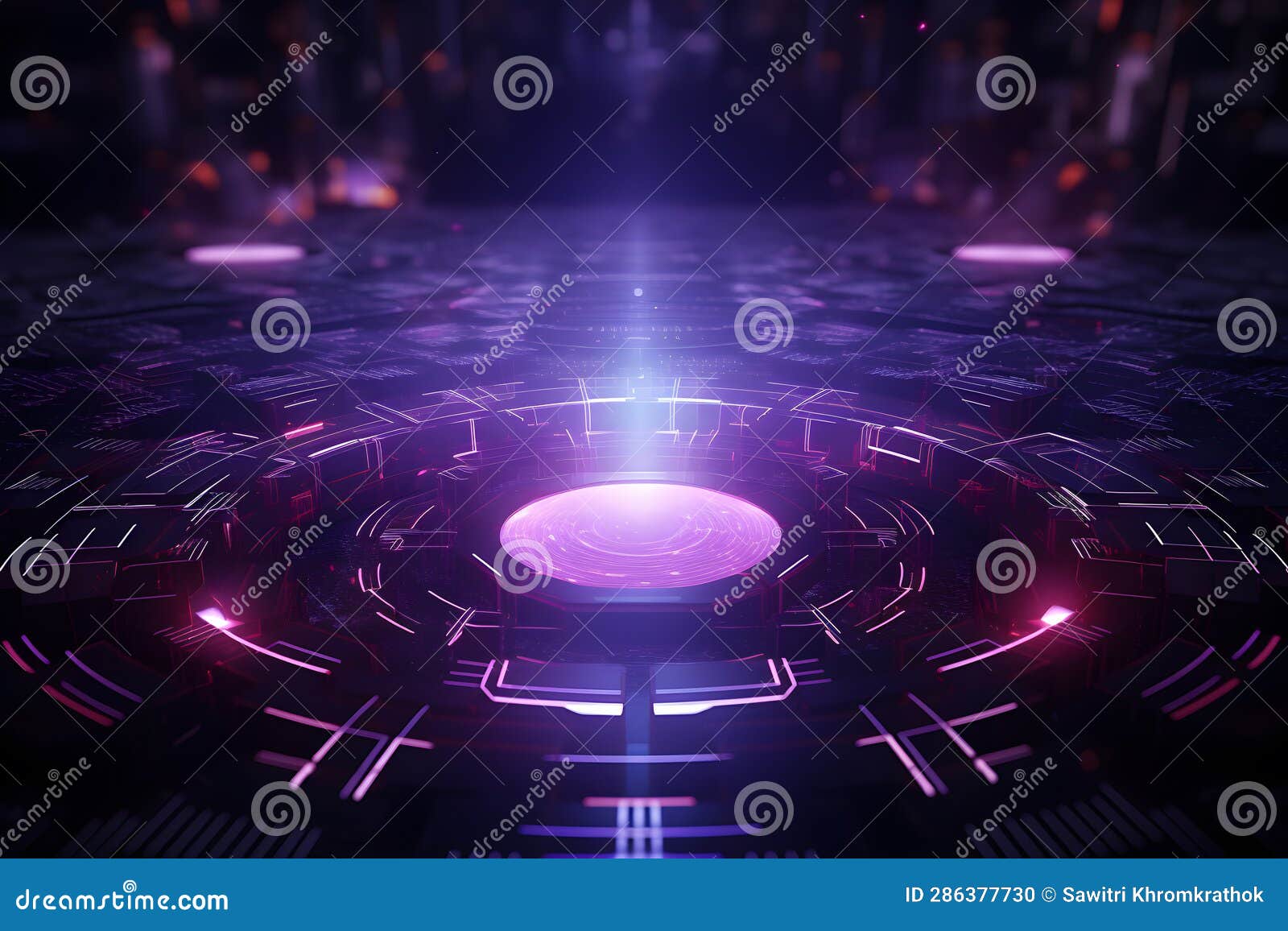 Technology Background with Code Glowing Lights Abstract Design Concept ...