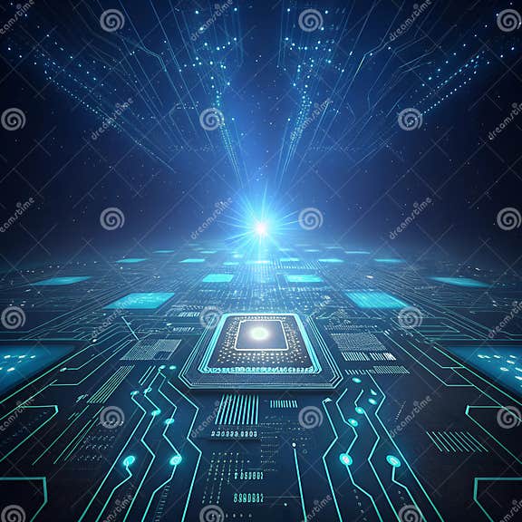 Technology Background with Code Insights and Trends Stock Photo - Image ...