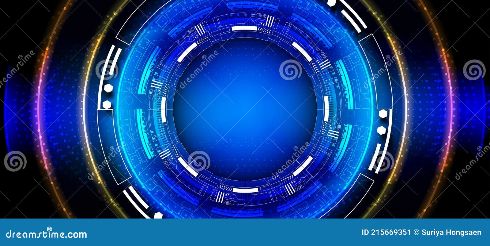 Technology Background, Color and Waves of the Future Stock Illustration ...