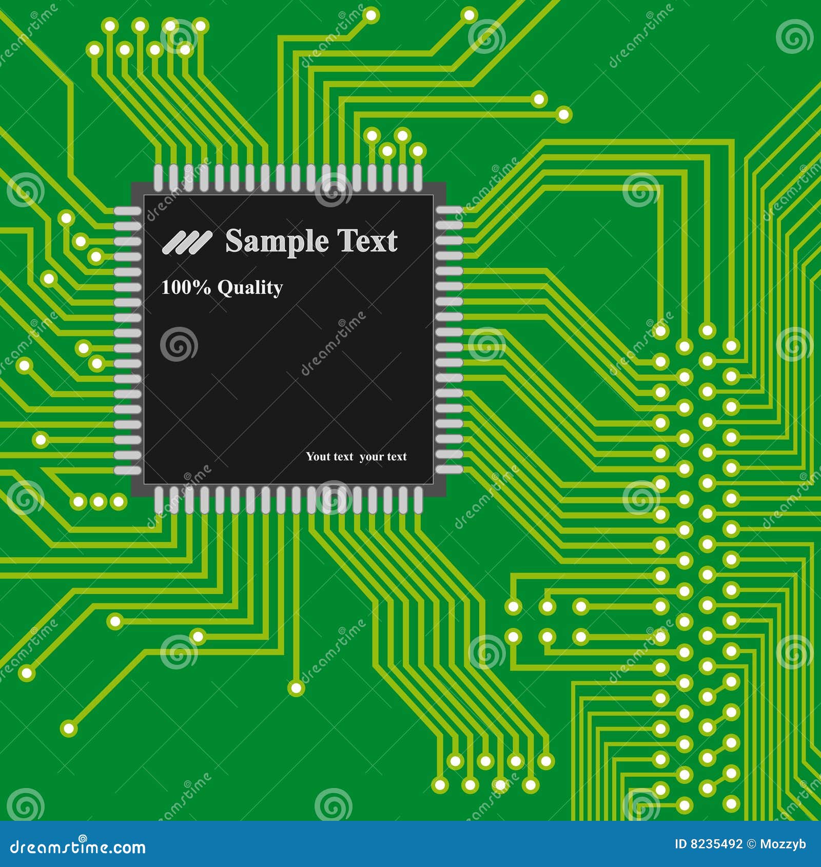 Computer Circuit Board Graphic