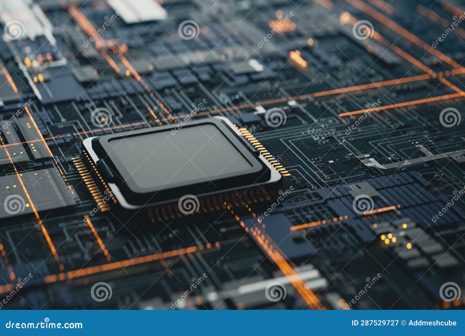 Technology Background with the Concept of Computer Motherboards and ...