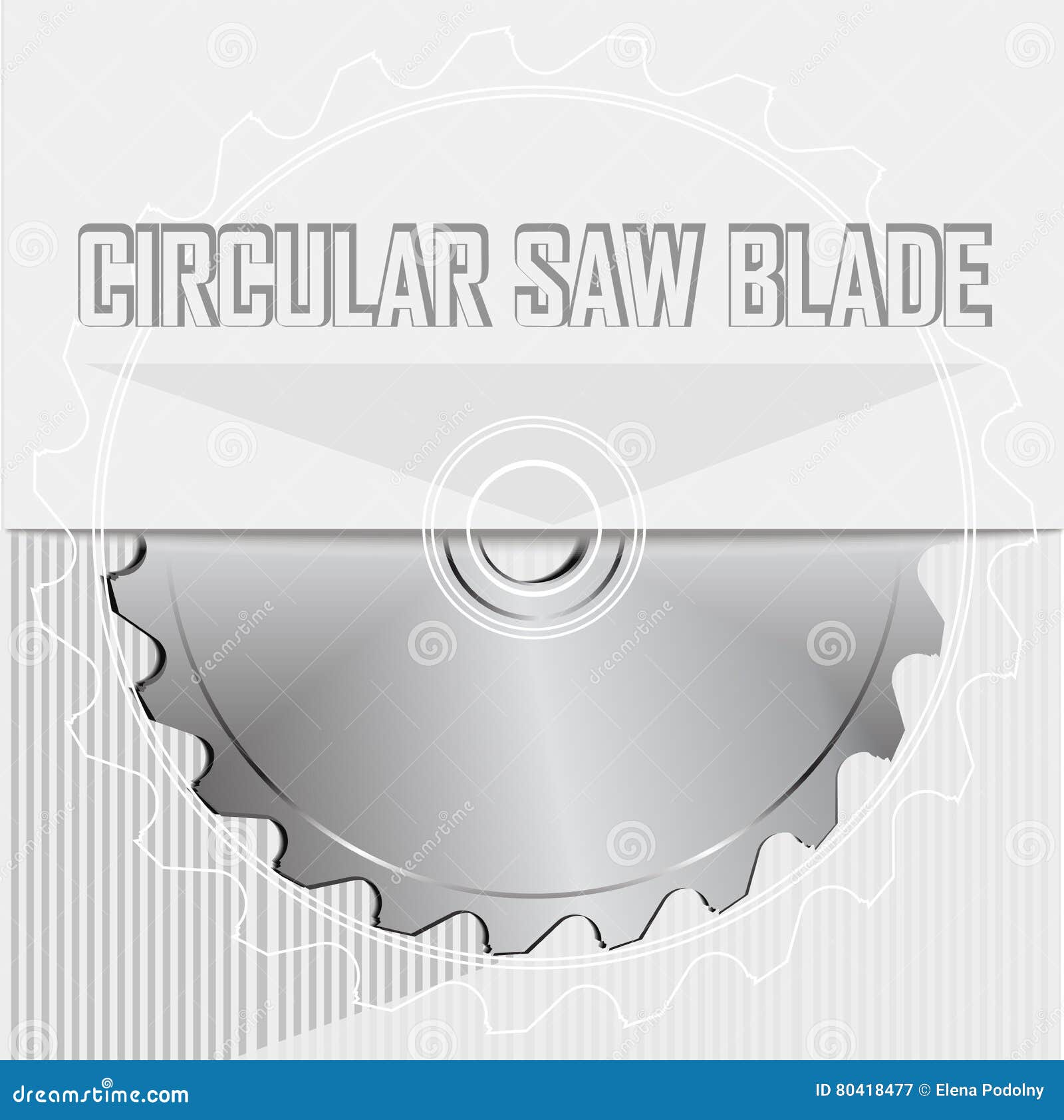 Technology Background with Cutting Disk Sign Stock Vector ...