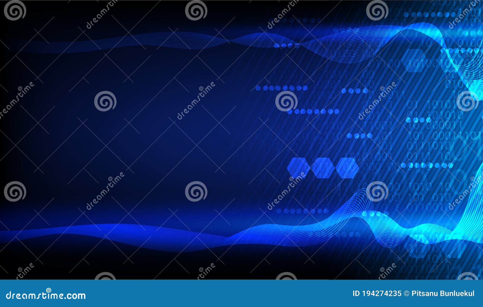 Technology Background, Data Communication Concept Stock Illustration ...