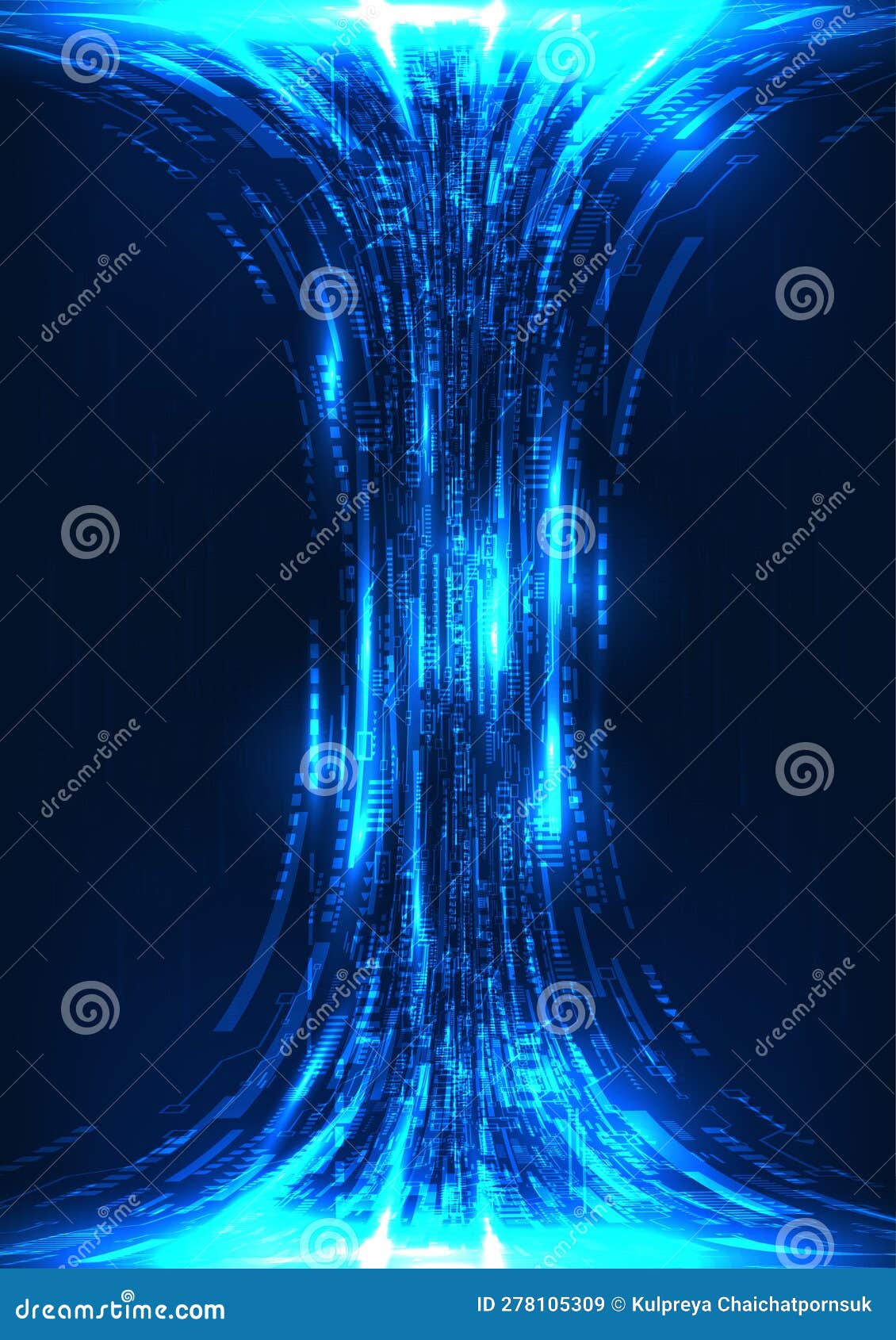 Technology Background Data Shows the Transmission of Large Amounts of ...