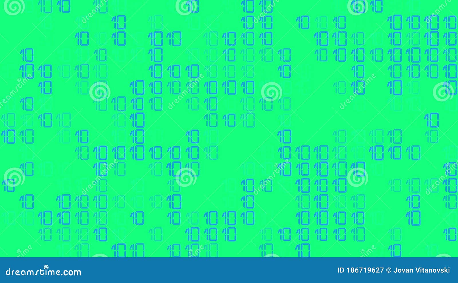 Technology Background with Digital Numbers Stock Video - Video of ...