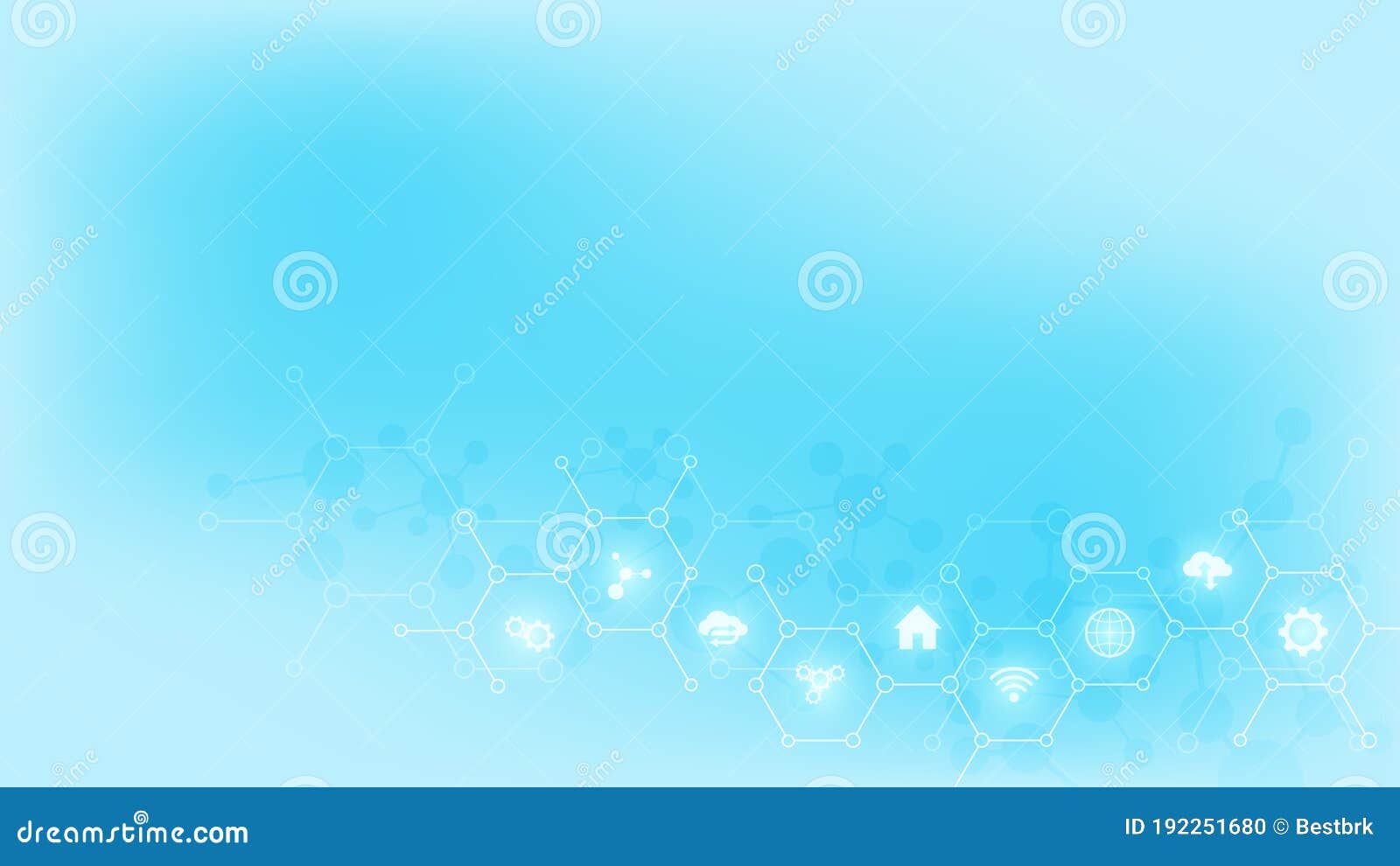 Technology Background with Flat Icons and Symbols. Concept and Idea for ...