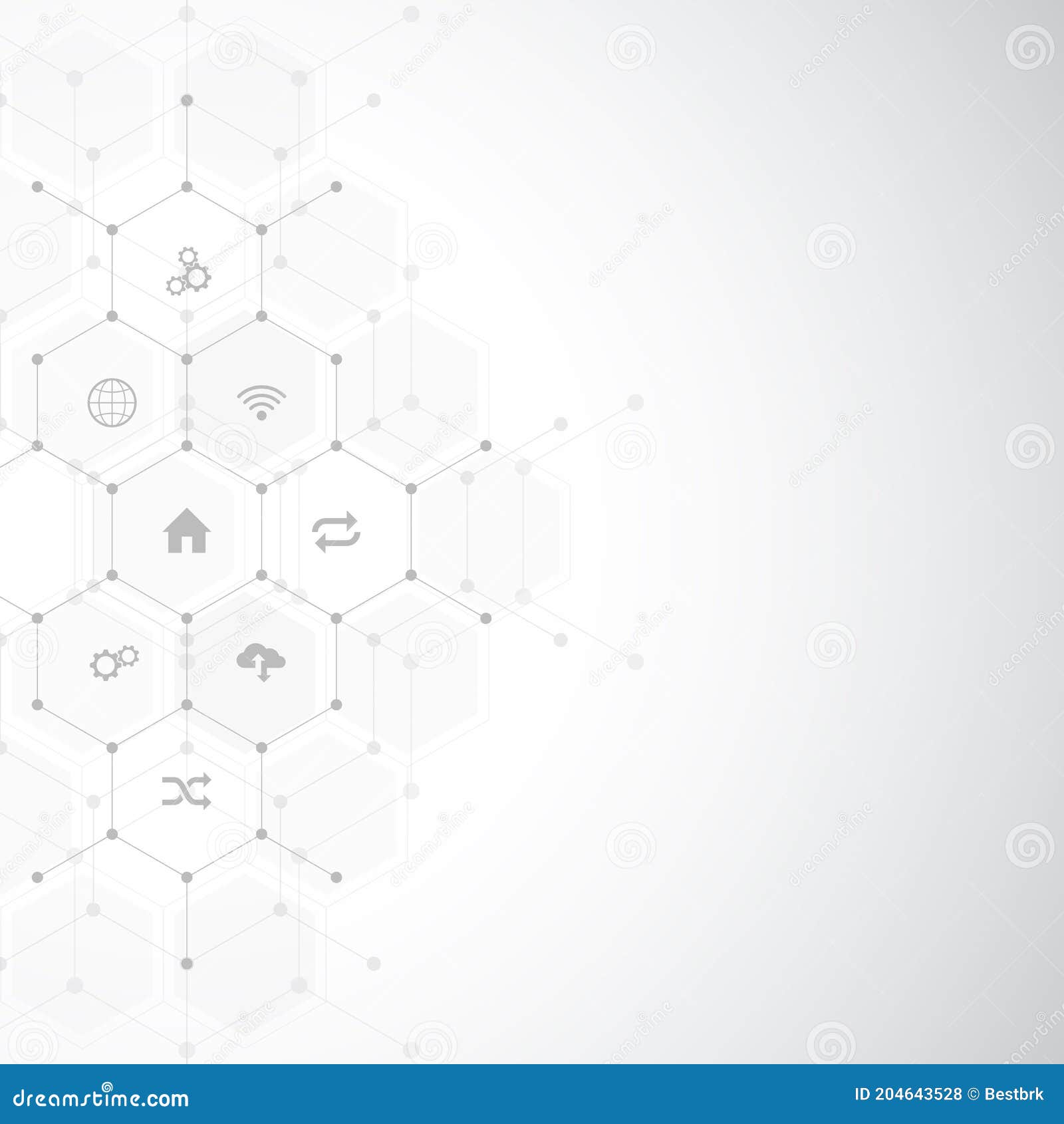 Technology Background with Flat Icons and Symbols. Concept and Idea for ...