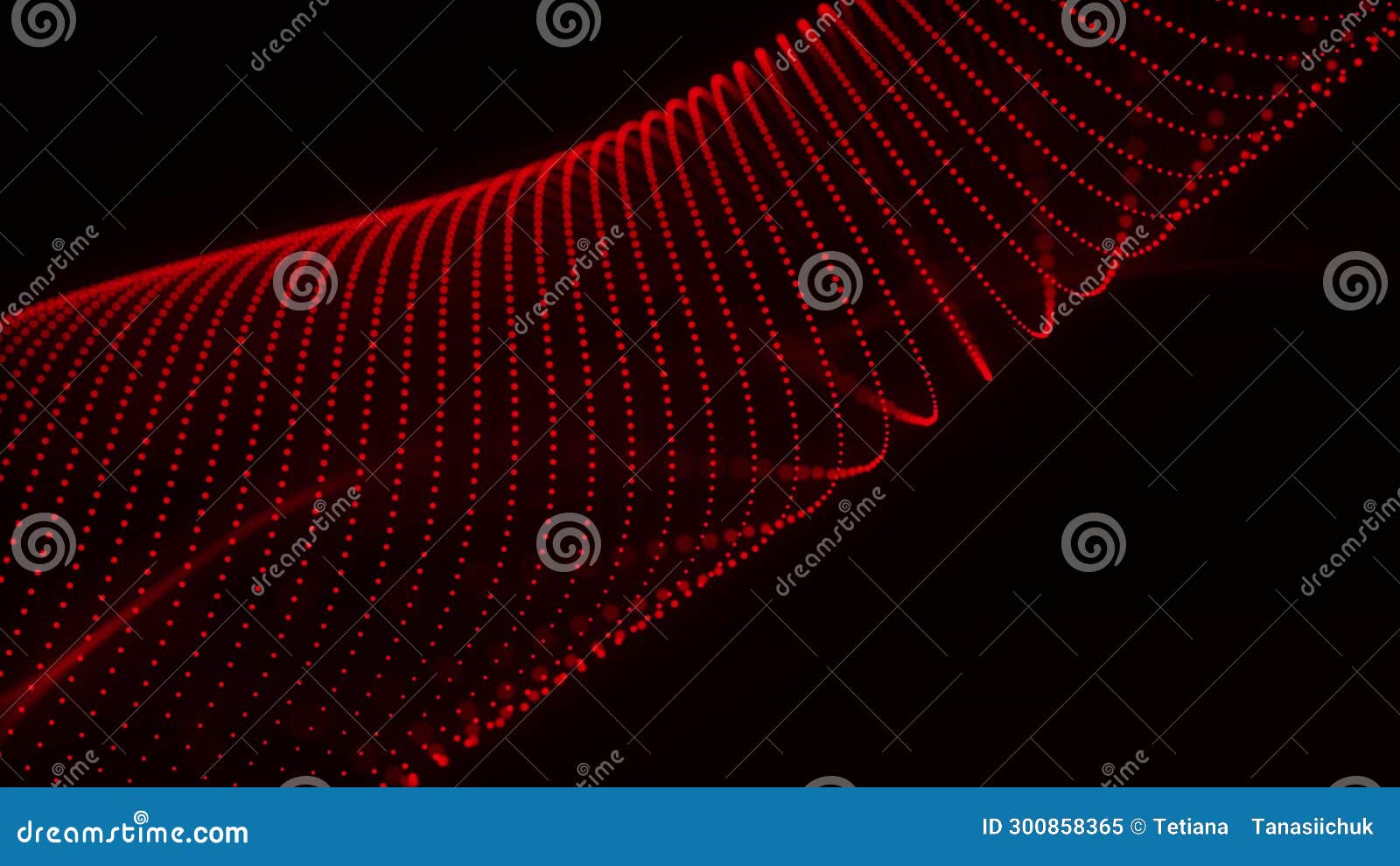 Technology Background. Futuristic Dot Wave. Abstract Animated Digital ...
