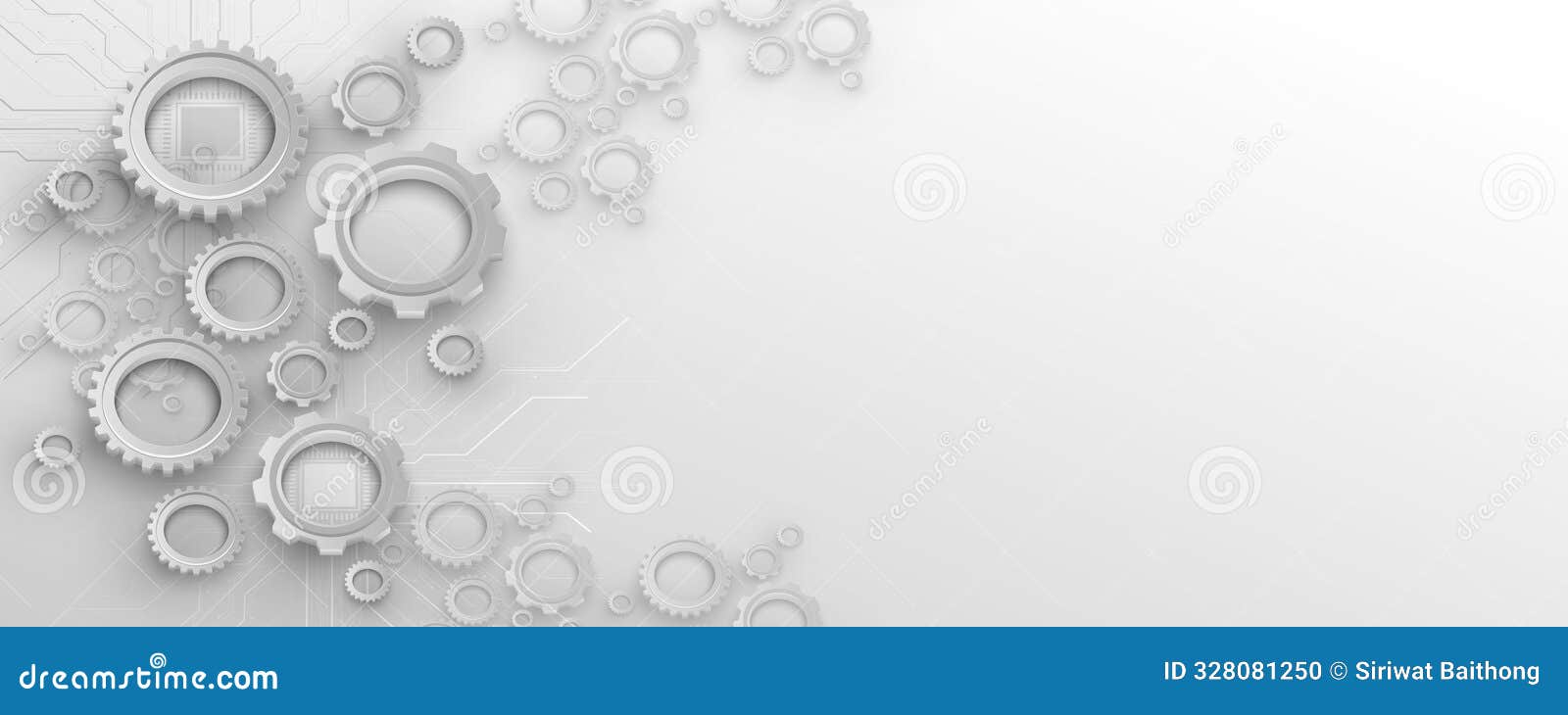 Technology Background of Gears, Cogs and Communication Network ...