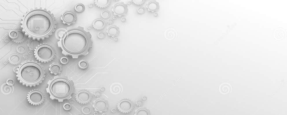 Technology Background of Gears, Cogs and Communication Network ...